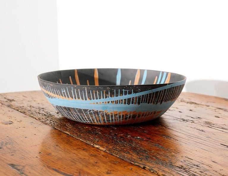 Splatter Porcelain Bowl by Lawrence Spitz For Sale at 1stDibs