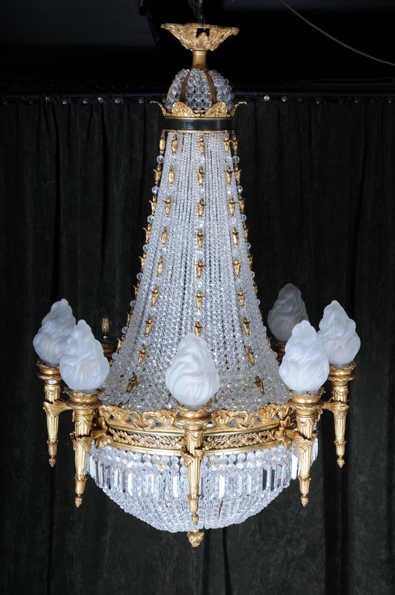 Splendid Classicist Ceiling Candelabra/Chandelier Empire Style For Sale ...