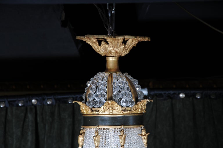 Splendid Classicist Ceiling Candelabra/Chandelier Empire Style For Sale ...