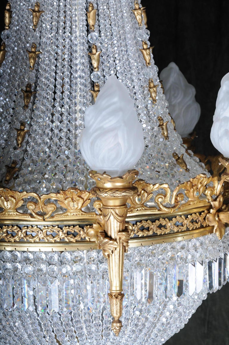 Splendid Classicist Ceiling Candelabra/Chandelier Empire Style For Sale ...