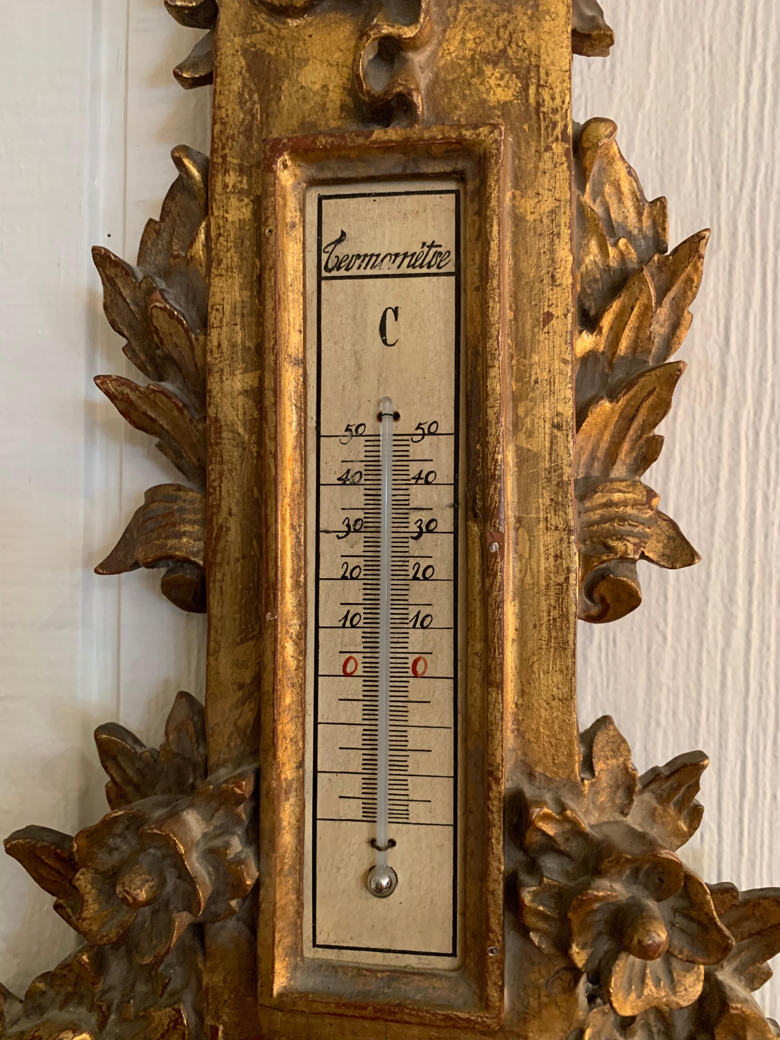 Splendid Ornate Giltwood, Late 18th Century Barometer at 1stDibs