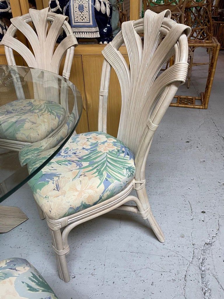 Split Reed Rattan Dining Set in the Manner of Betty Cobonpue For Sale ...