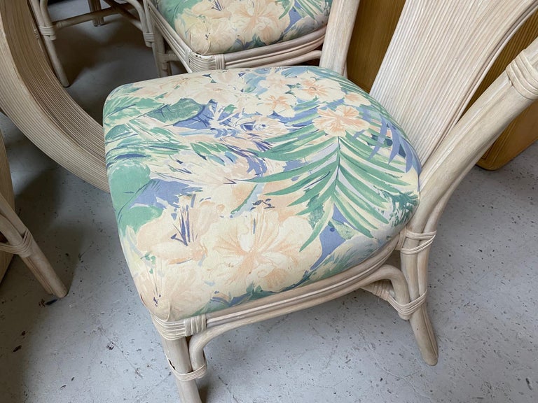 Split Reed Rattan Dining Set in the Manner of Betty Cobonpue For Sale ...