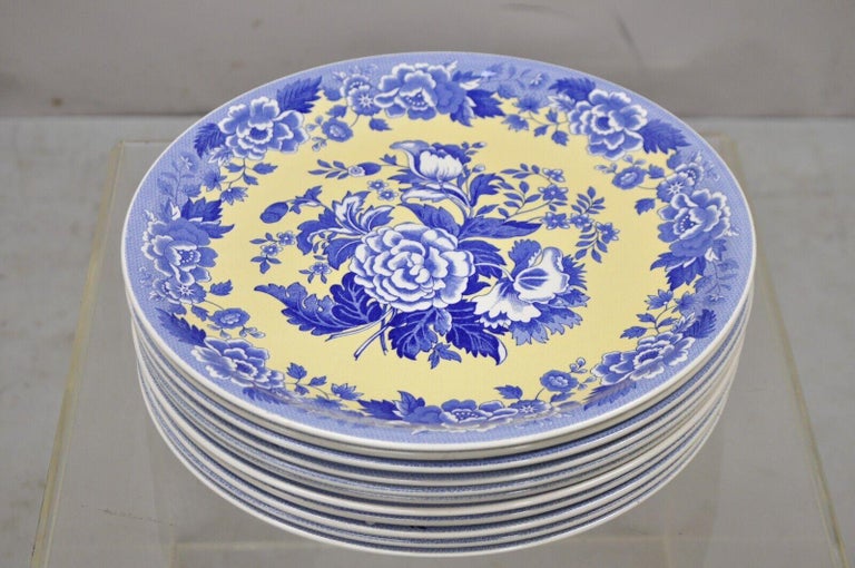 Spode 13" Garden Collection Flowers Poppy Blue Yellow Platter Plate For ...