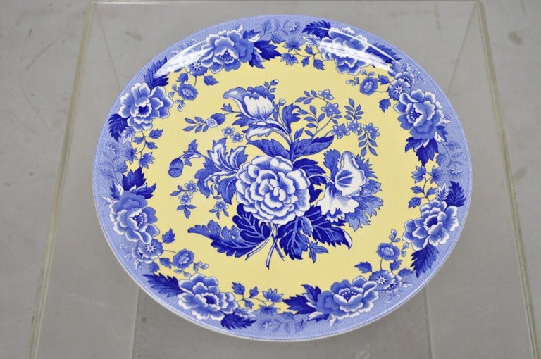 Spode 13" Garden Collection Flowers Poppy Blue Yellow Platter Plate For ...