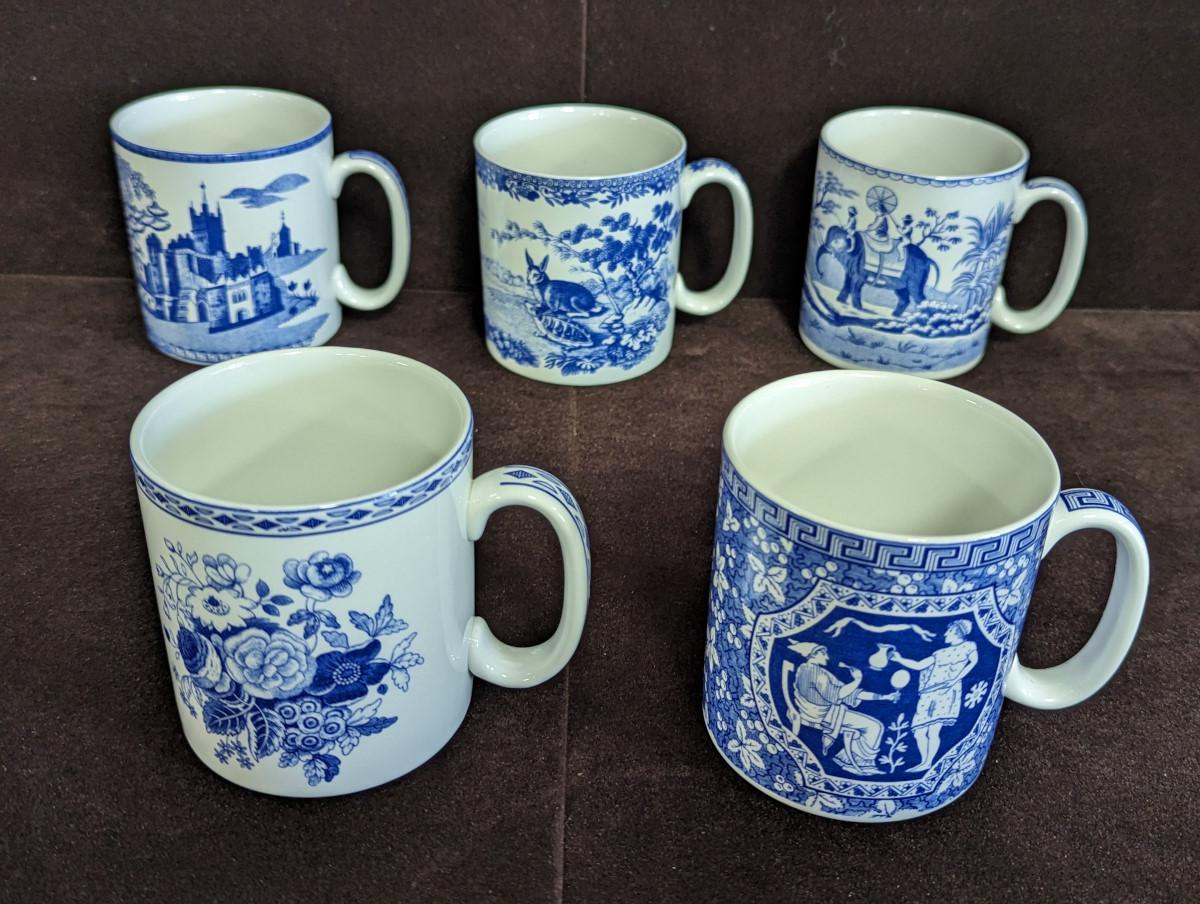 SPODE 52pc “Blue Italian” Dish Set For Sale at 1stDibs | spode blue ...