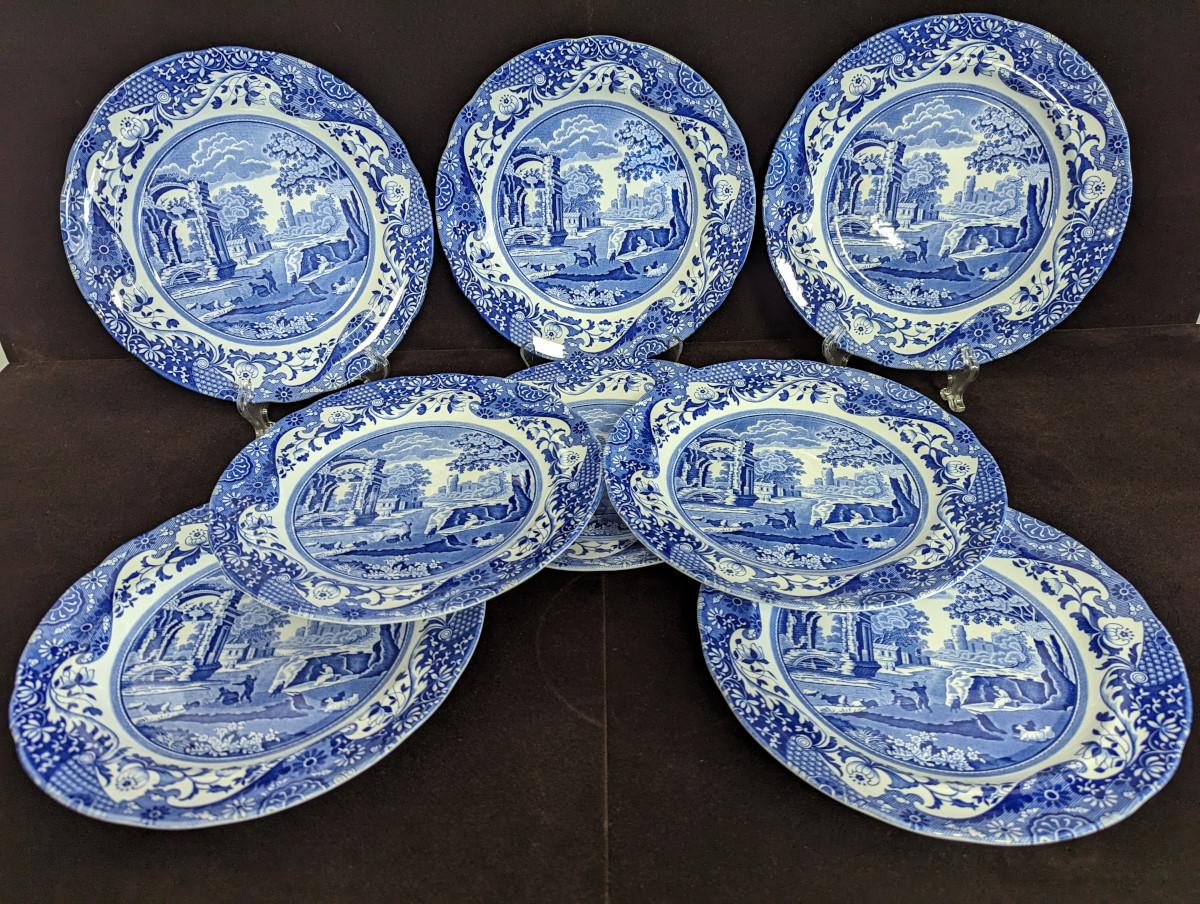 SPODE 52pc “Blue Italian” Dish Set For Sale at 1stDibs | spode blue ...