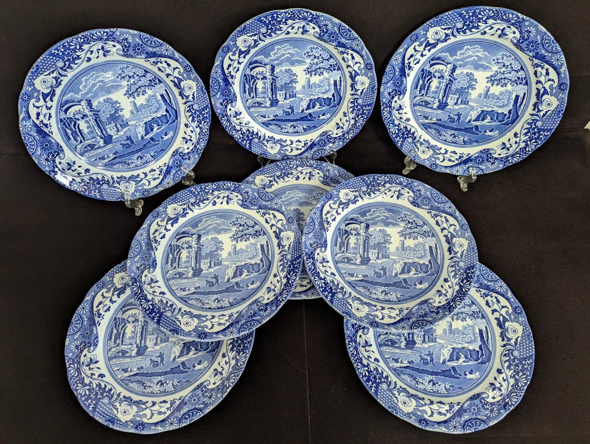 SPODE 52pc “Blue Italian” Dish Set For Sale at 1stDibs | spode blue ...