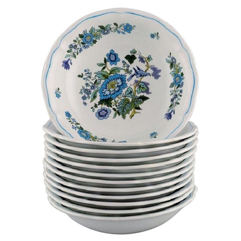 Spode, England, Twelve Small Deep Plates in Hand-Painted Porcelain For ...
