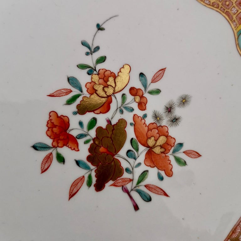 Spode Felspar Porcelain Shell Dish, Chinoiserie Famille Rose Fishermen ...