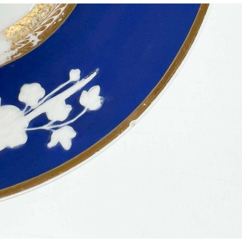 Spode Hand Painted Florals Porcelain Blue Tea and Coffee Set for 8, C ...