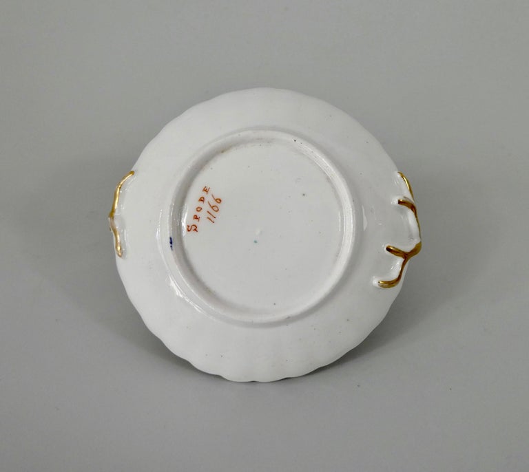 Spode Porcelain Miniature Basket, Pattern No. ‘1166’, circa 1810 at 1stDibs