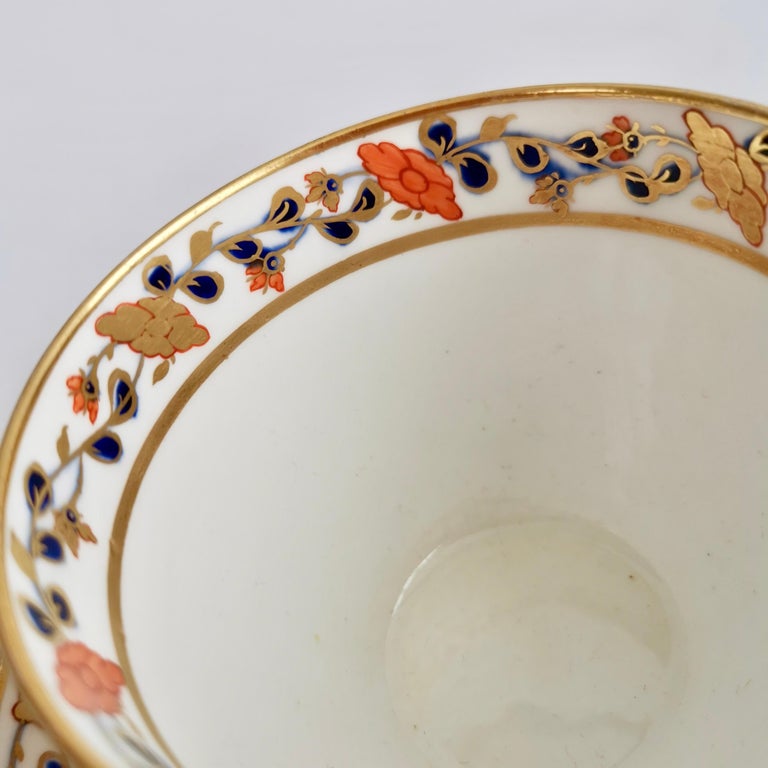Spode Porcelain Teacup, Imari Pattern Originally New Hall, Regency, ca ...