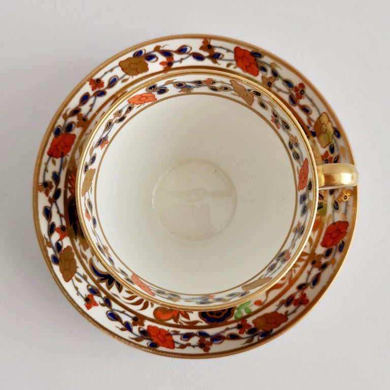 Spode Porcelain Teacup, Imari Pattern Originally New Hall, Regency, ca ...