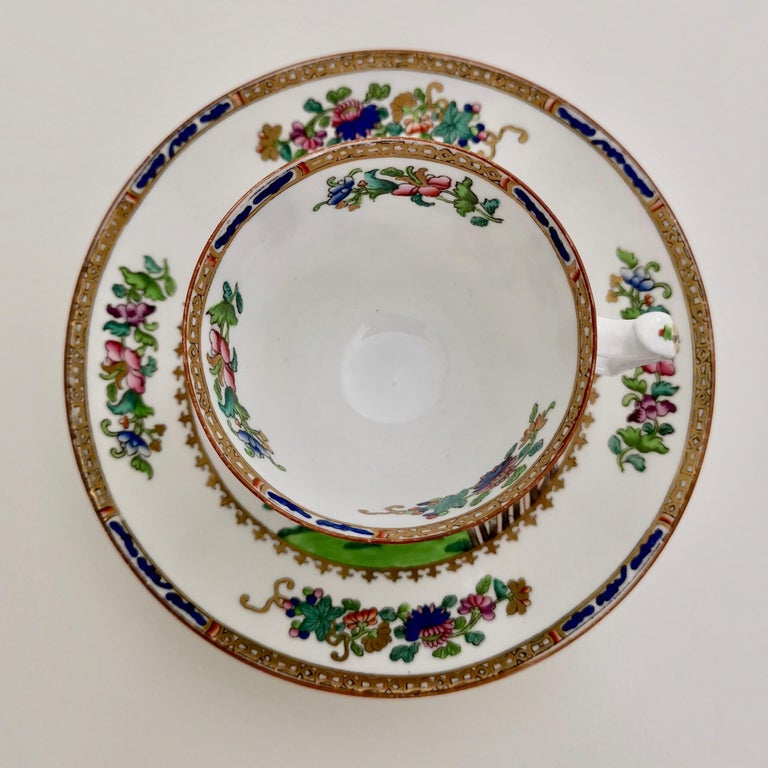 Spode Porcelain Teacup Trio, Peacock Pattern 2083, Regency, 1814-1825 ...