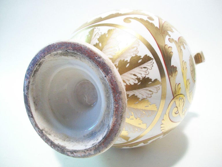 Spode, Rare Antique Gilt Porcelain Low Scent Jar, Pattern No. 671 ...