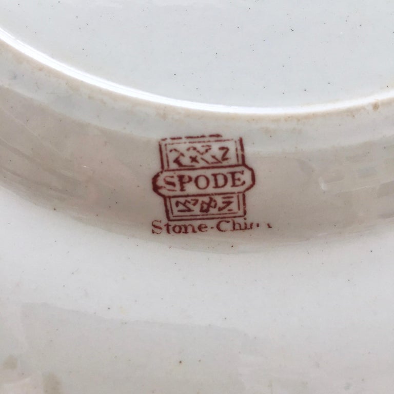 Spode Stone China Plate, Pink Japan Pattern No. 3144, Regency 1812-1833 ...