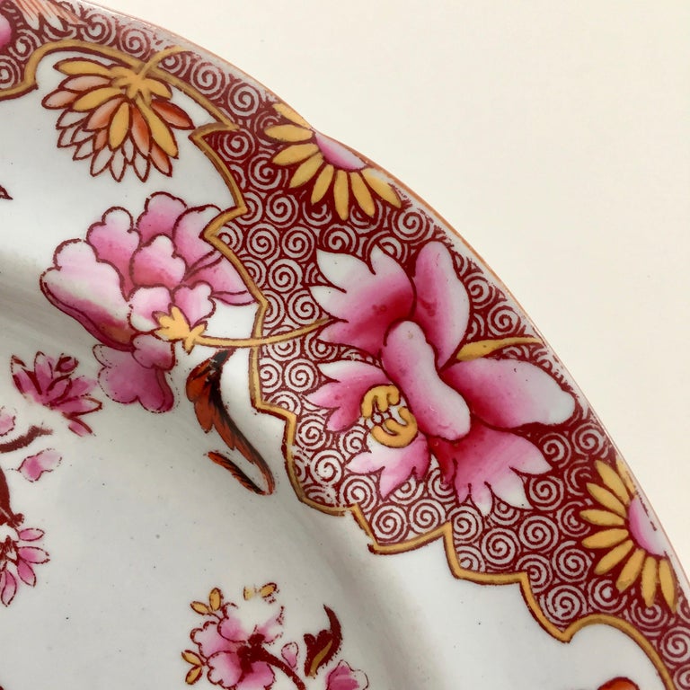 Spode Stone China Plate, Pink Japan Pattern No. 3144, Regency 1812-1833 ...