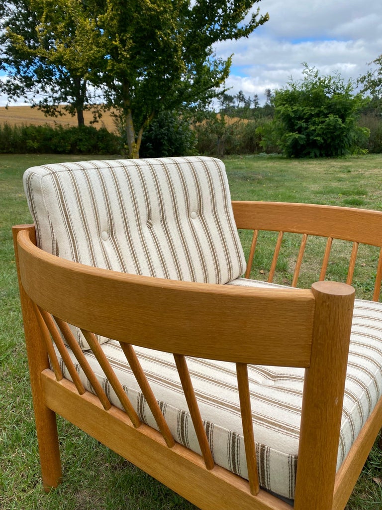 Danish spoke-Back Chair in Oak from the 1970s at 1stDibs