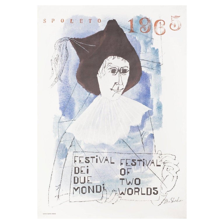 Spoleto Festival 1965 Italian Foglio Poster For Sale at 1stDibs