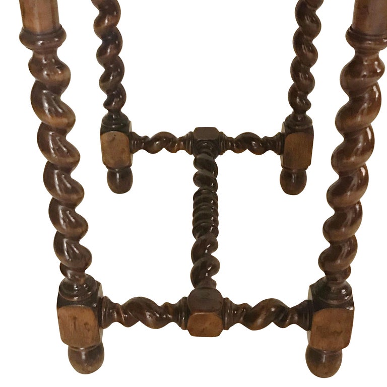 Spool Leg Side Table, France, 19th Century at 1stDibs