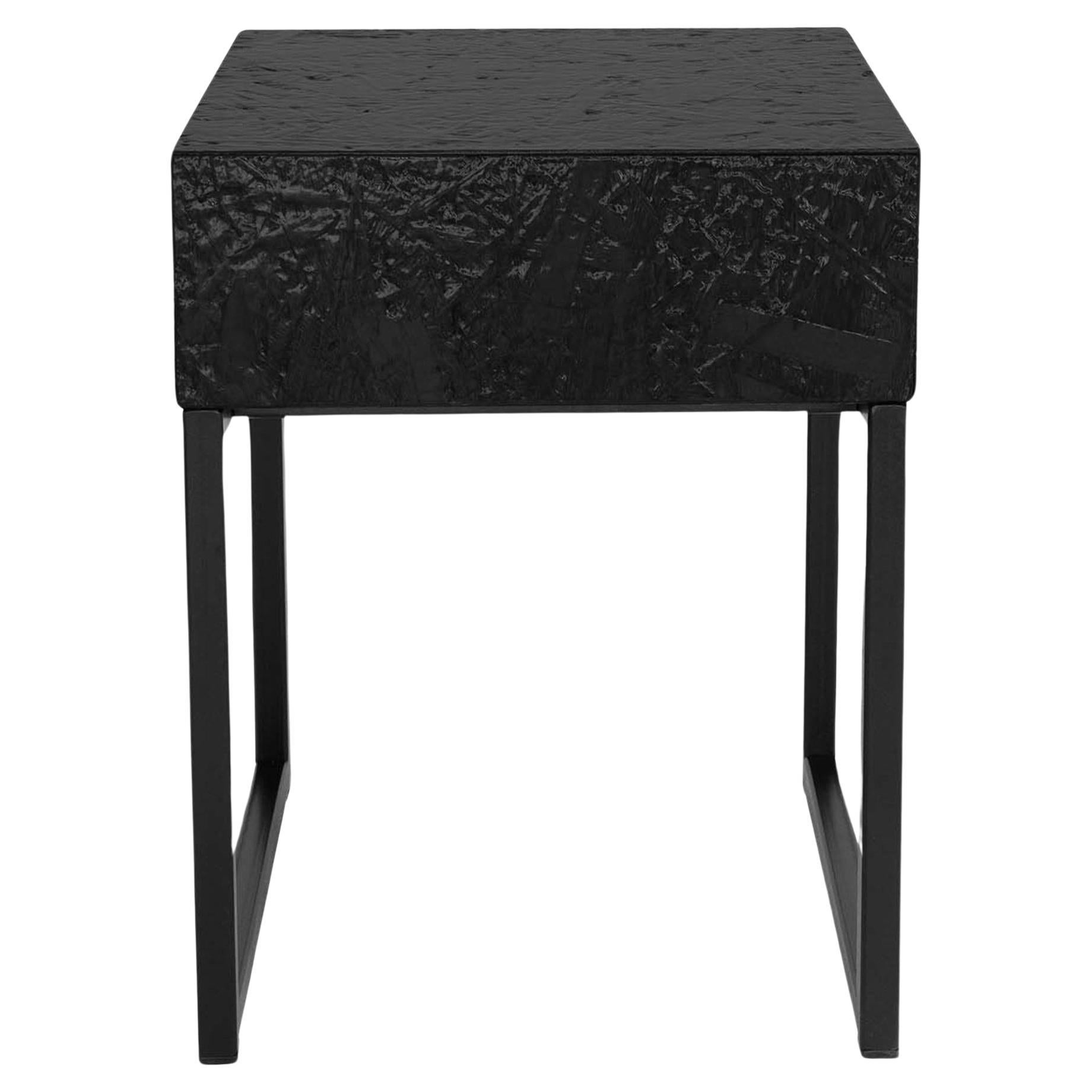 Spring Bedside Table With Drawer Red by Fabrizio Contaldo For Sale at ...