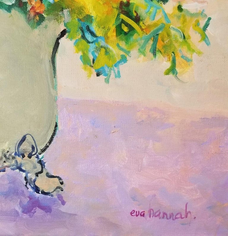 Eva Hannah "Spring Flowers" Oil Painting on Canvas, Signed 2018 at 1stDibs