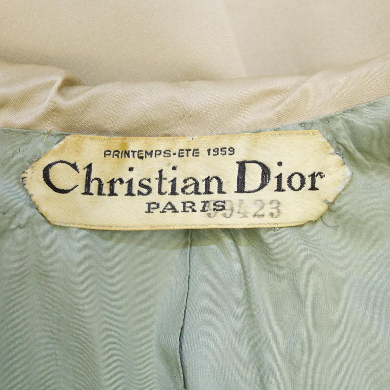 Spring/Summer 1958 Christian Dior Haute Couture Satin Evening Coat at ...