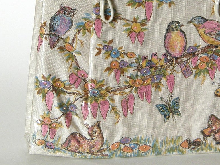 Spring Theme Handbag by Soure' with Woodland Animals Print Fabric on ...