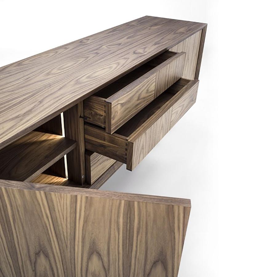 Sprint Walnut Sideboard with Solid Walnut Wood at 1stDibs | solid ...