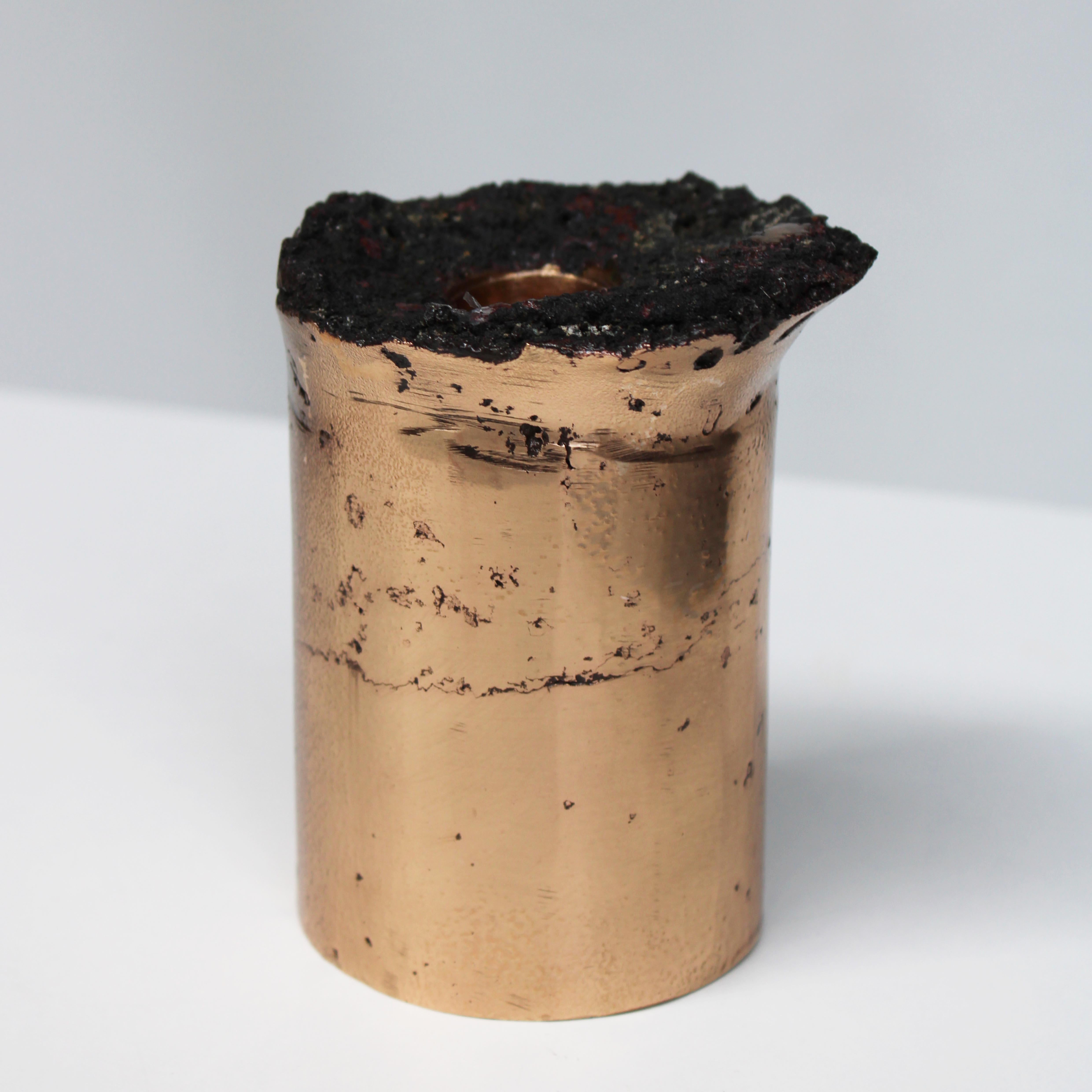 Sprue Candlestick Cast Bronze by Studio Sunt For Sale at 1stDibs