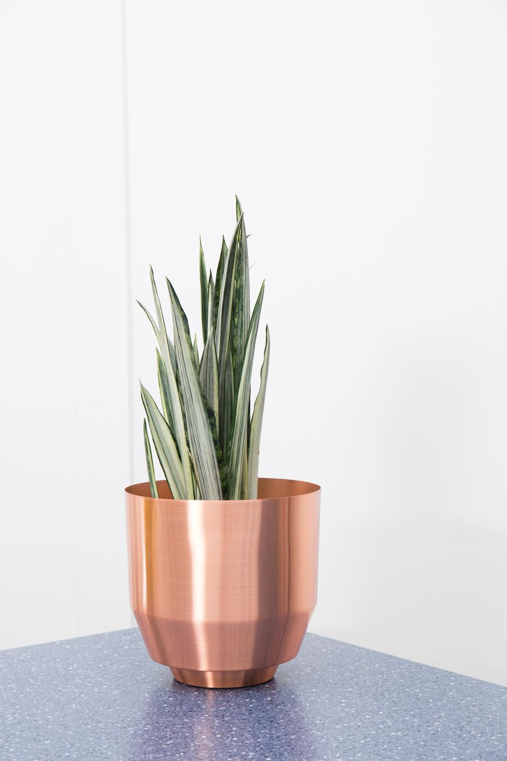Spun Planter, Copper For Sale at 1stDibs