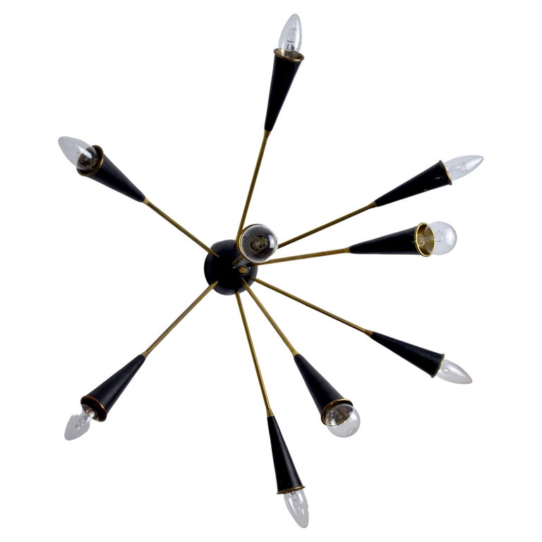 Sputnik 9-Arm Wall Light, Italy, 1960s For Sale at 1stDibs