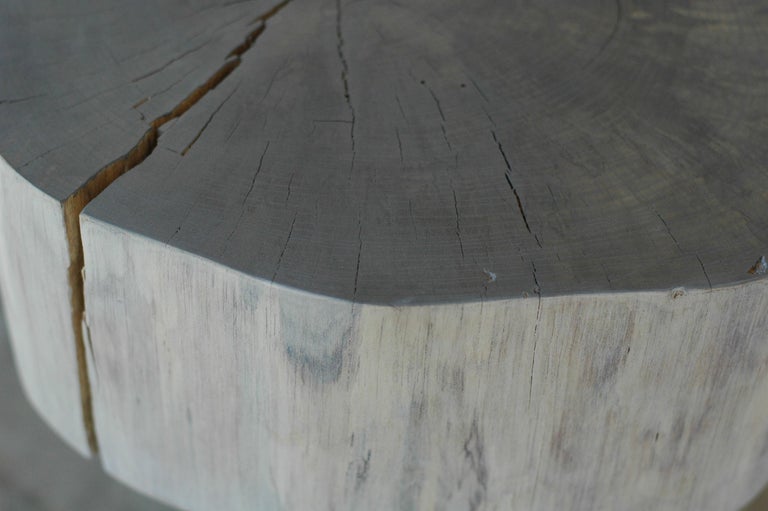 Live Edge Round Side Table - Midcentury Modern Furniture - Sputnik ...