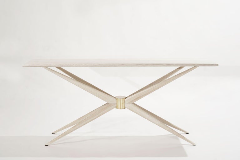 Sputnik Console Table in White Oak For Sale at 1stDibs