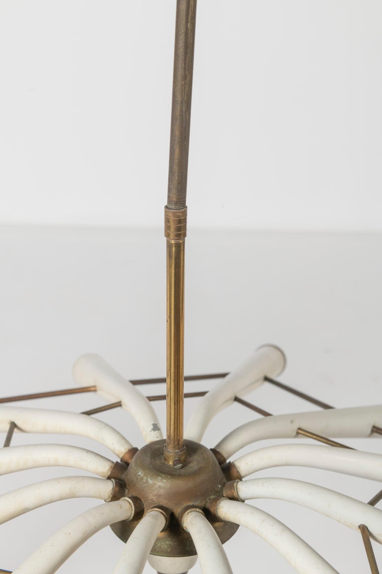 Sputnik Italian Mid-Century Chandelier with 12 Lights For Sale at 1stDibs