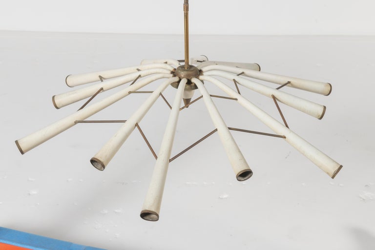 Sputnik Italian Mid-Century Chandelier with 12 Lights For Sale at 1stDibs