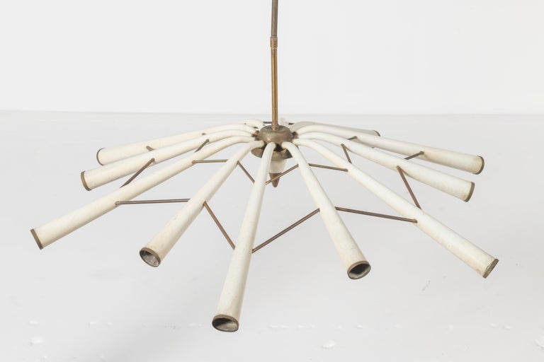 Sputnik Italian Mid-Century Chandelier with 12 Lights For Sale at 1stDibs