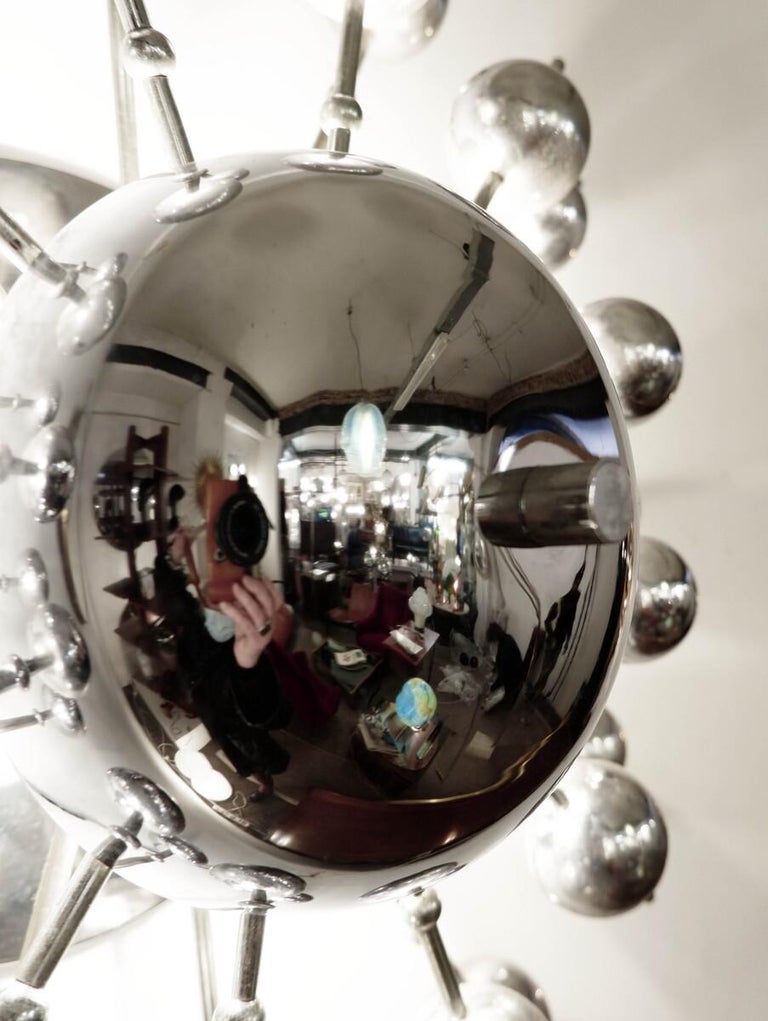 'Sputnik' Space Age Wall Sconces, 'a Pair', Chrome, 1970s For Sale at ...