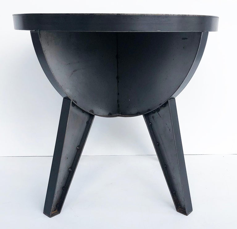 Sputnik Studio Industrial Recycled Steel Side Tables by Kevin Shahan ...