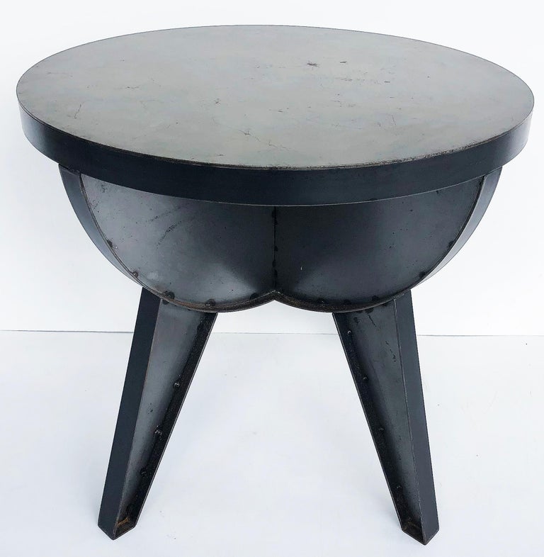Sputnik Studio Industrial Recycled Steel Side Tables by Kevin Shahan ...