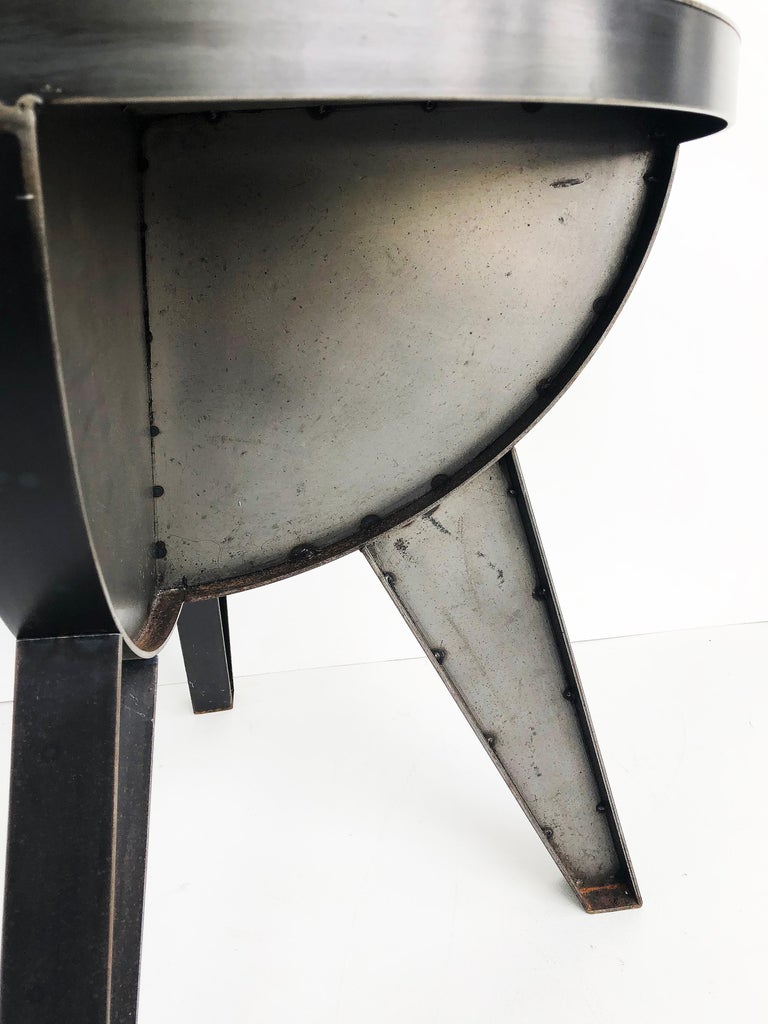 Sputnik Studio Industrial Recycled Steel Side Tables by Kevin Shahan ...