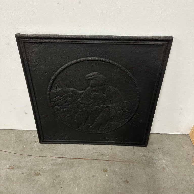 Square Antique Fireback / Backsplash For Sale at 1stDibs