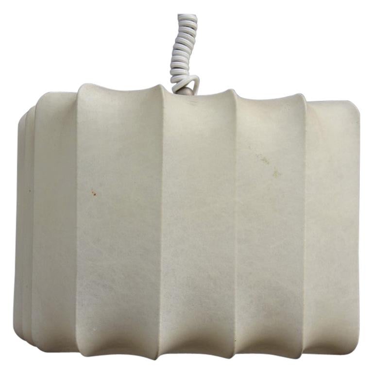 Midcentury Cocoon Losange Shape Pendant Light, 1960s, Italy at 1stDibs