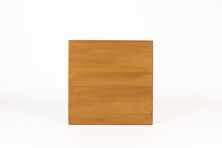 Square Coffee Table by French Andre Sornay Beech and Oak Top 1960, For ...