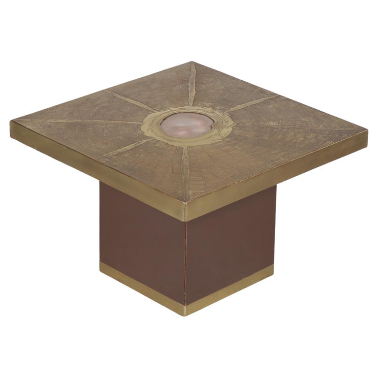 Square Coffee Table by Paco Rabanne for Lova Creation, Belgium 1970 For ...