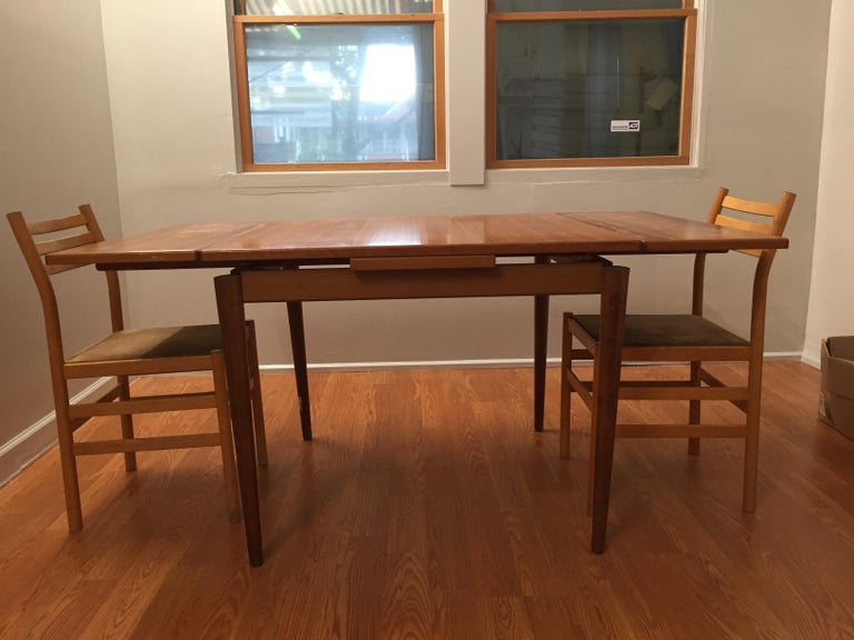 Square Expandable Dining or Game Table For Sale at 1stDibs | expandable ...