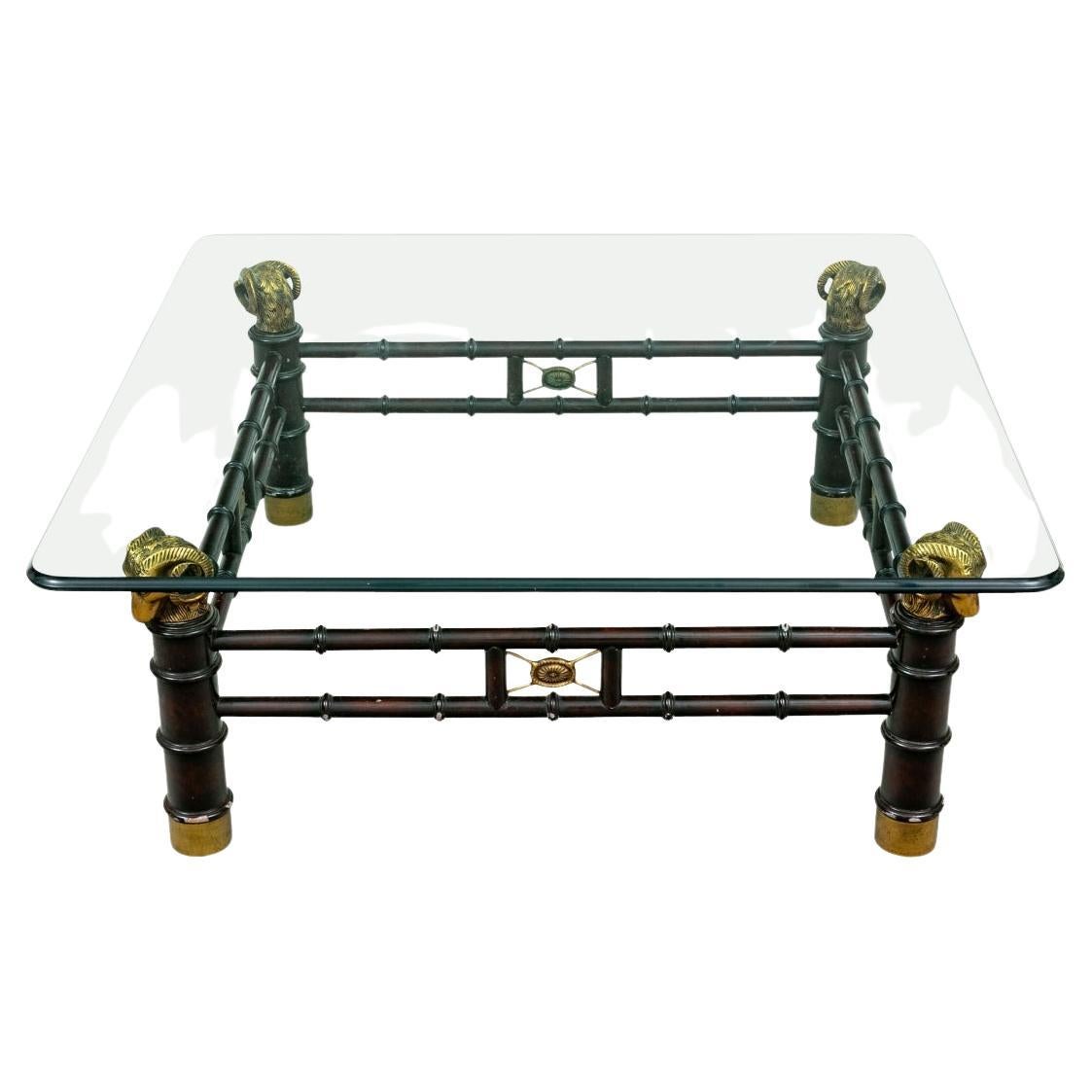 Mid-Century Ram's Head Coffee Table at 1stDibs | ram head coffee table ...