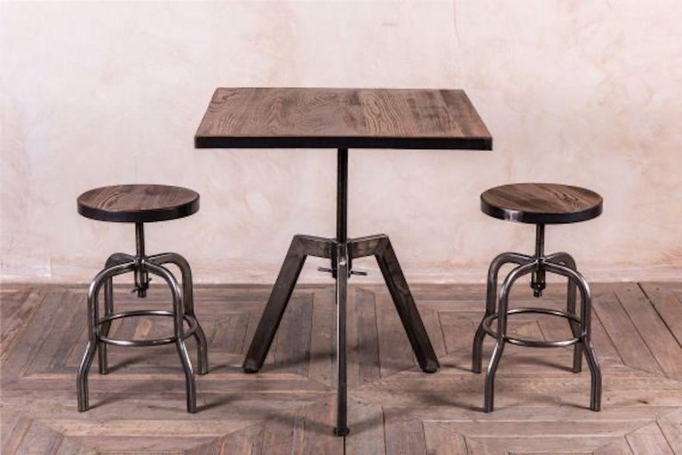 Square Height Adjustable Table Range, 20th Century For Sale at 1stDibs