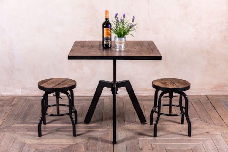 Square Height Adjustable Table Range, 20th Century For Sale at 1stDibs